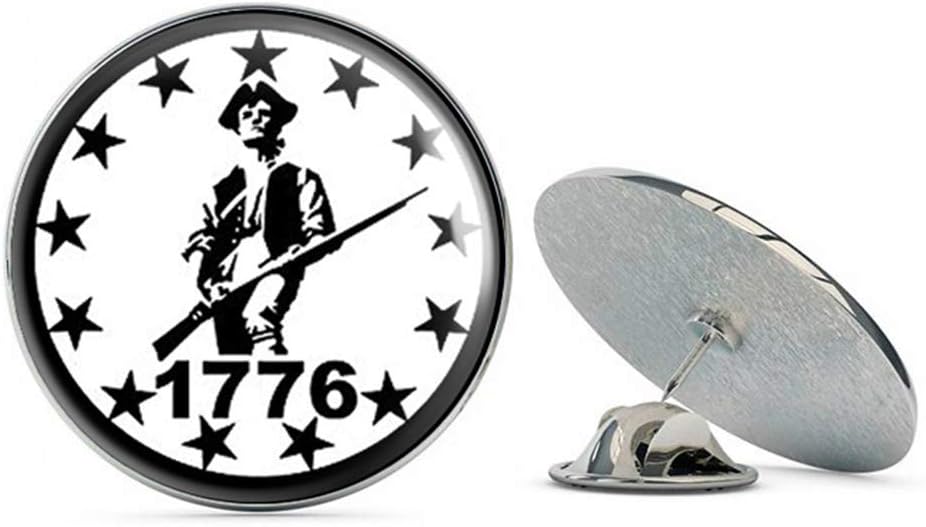 Amazon.com: NYC Jewelers White Round 1776 Minuteman 13 Stars (Minutemen ...
