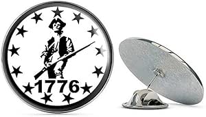 Amazon.com: NYC Jewelers White Round 1776 Minuteman 13 Stars (Minutemen ...