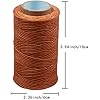 Amazon.com: 284 Yards Waxed Thread, 210D Heavy Duty Upholstery Wax ...