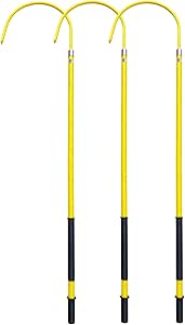 Rescue Hook Electrical Safety, High Voltage Life Hook with Pole, Heavy ...