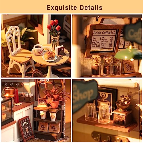 Snapklik.com : Rolife Coffee Shop Miniature Dollhouse Kit