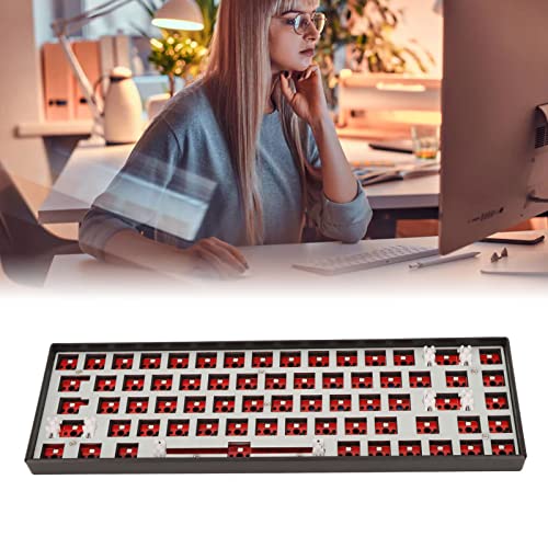 Bewinner 68 Key Mechanical Keyboard DIY Kit, 65% RGB Modular DIY ...