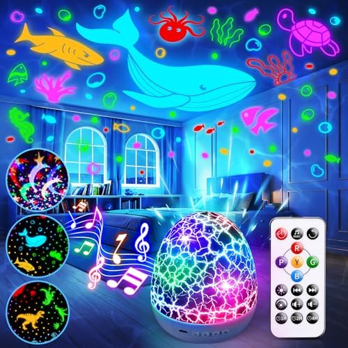 Baby Sound Machine Night Light Projector | 15 Sleeping Sounds & 3D ...