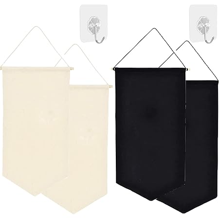 Amazon.com: CYEAH 6PCS Canvas Banner, Blank Banner Enamel Pin Banners ...