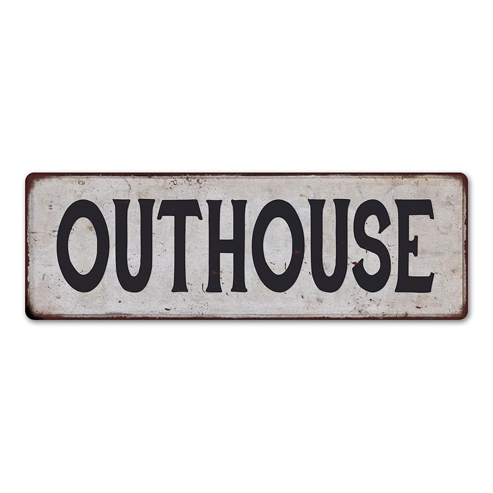 Rustic Outhouse Signs