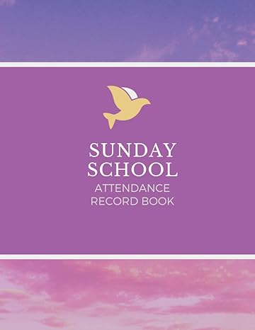 Sunday School Attendance Record Book: Violet, Large Size, 120 page ...
