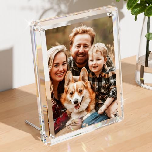 Amazon.com - AITEE 5x7 Acrylic Picture Frame: Clear Picture Frames with ...