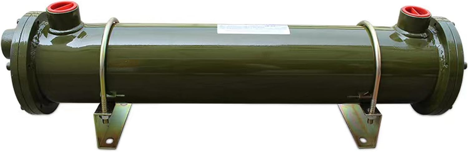 Amazon.com: QUELECO Shell and Tube Oil Cooler 1000 Liter Copper Tube ...