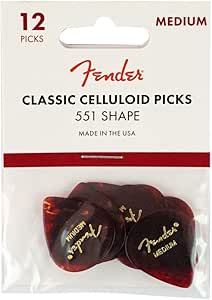Amazon.com: Fender 551 Shape, Shell, Medium (12) : Musical Instruments