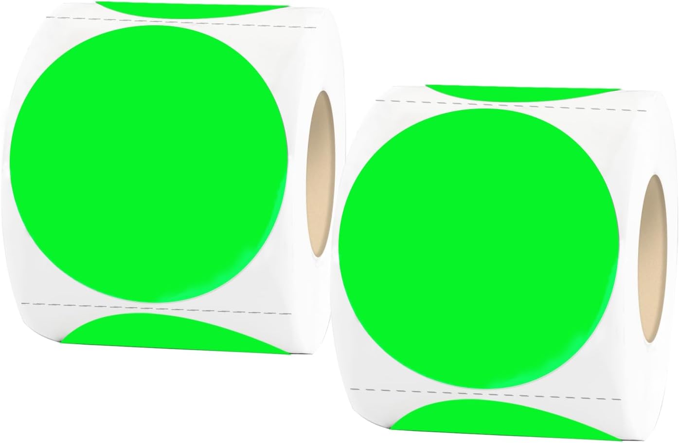 Amazon.com : STARLIBOO Fluorescent Green Dot Labels, 2 inch Garage Sale ...
