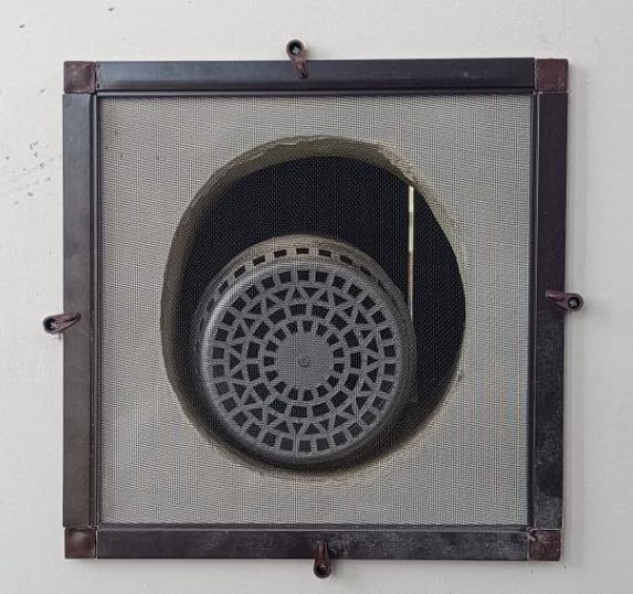 SNILRA Wall Exhaust Fan Cover Aluminium Frame and SS mesh(Grade 304 ...
