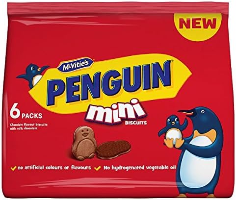 Amazon.com: Biscuits Mini Penguin McVitie 6 Pack (150g) (Pack de 8 x ...