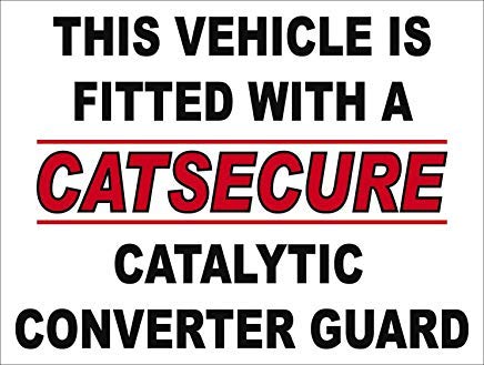 Buy Catalytic Converter Guard Anti Theft Sticker to Stop Theft from ...