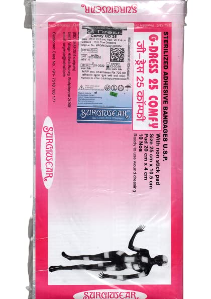 Surgiwear G Dress Comfy GD25 (Pack Of 10) : Amazon.in: Health ...