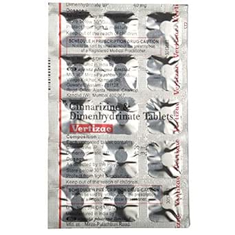 Vertizac - Strip of 15 Tablets : Amazon.in: Health & Personal Care