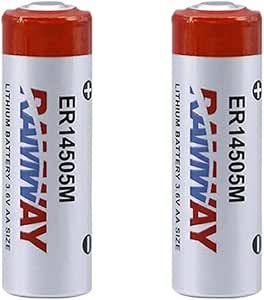 Amazon.com: YICUAA (2 Pack) ER14505M AA 3.6V Lithium Battery 2200mAh Li-SOCL₂ Non-Rechargeable ...
