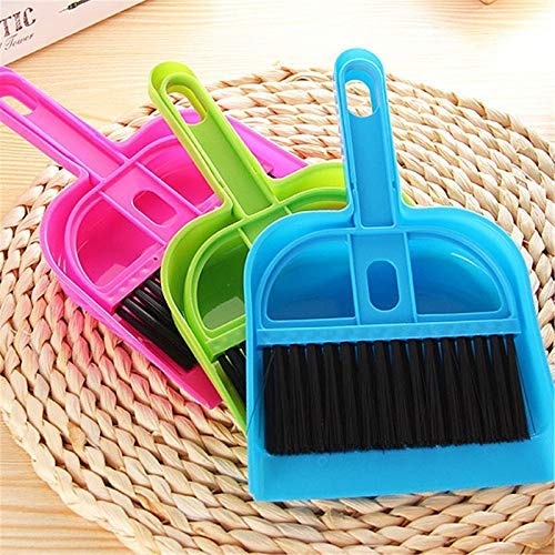 Combo of Long Handle Plastic Broom with Dustpan for Home and Office ...