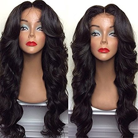 Amazon.com : BeautyGal 27 Inch Full Body Wave Synthetic Wigs Long Curly ...