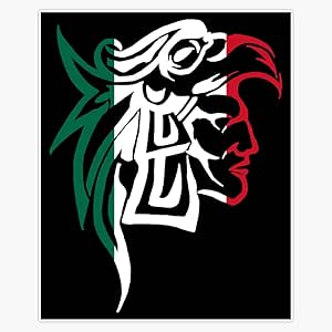 Amazon.com: Aztec Eagle Warrior - Mexican Flag Sticker Vinyl Decal Bumper Sticker 5"