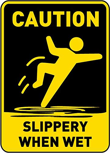 SRGInfotechAcrylic board with UV printed |Caution When Wet Slippery B ...