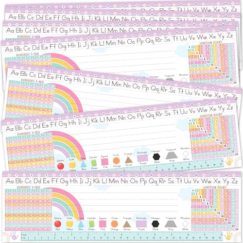 Amazon.com: KING PRINT 30 Bright Pastel Desk Name Tags for Classroom ...