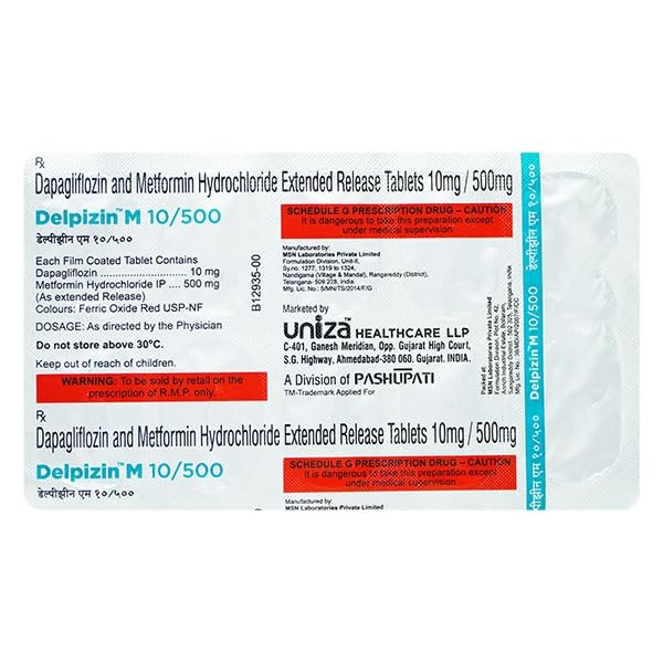 Delpizin M 10/500 - Strip of 10 Tablets : Amazon.in: Health & Personal Care
