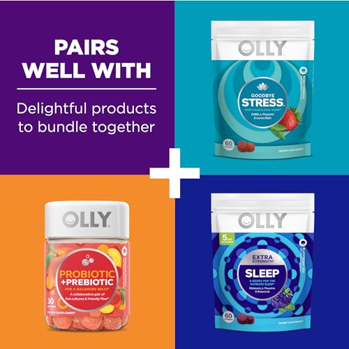 OLLY Sleep Immunity Melatonin Gummy, Vitamin C, Zinc, Echinacea, 3mg ...