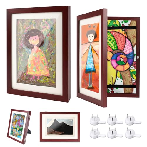 Ciscle Kids Art Frames, 2 Pack A4 Fillable Front Opening Photo Frames ...