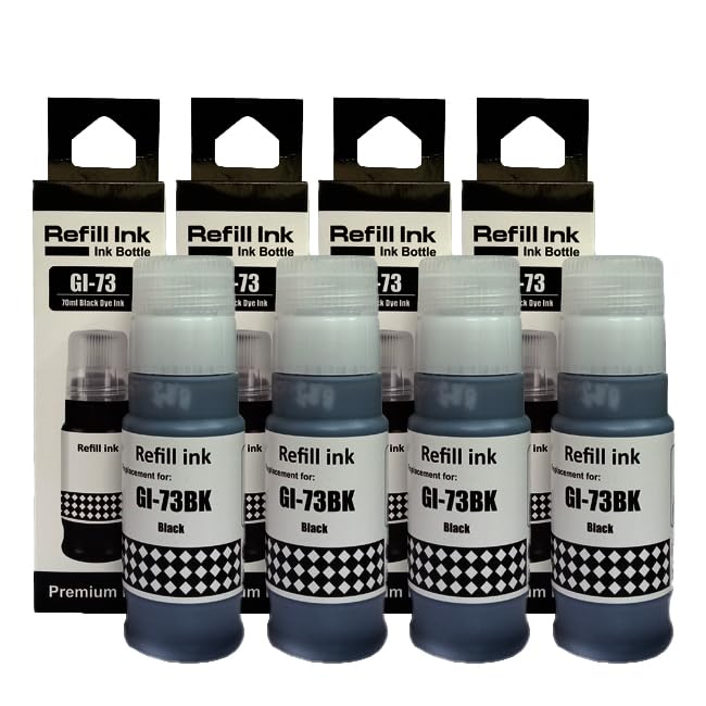 KOSH GI-73 Ink Bottle Compatible for Canon Pixma G570, G670, G550, G650 ...
