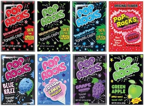 Amazon.com : Popping Candy Variety Pack Bundle. Include 8 Flavors of 0. ...