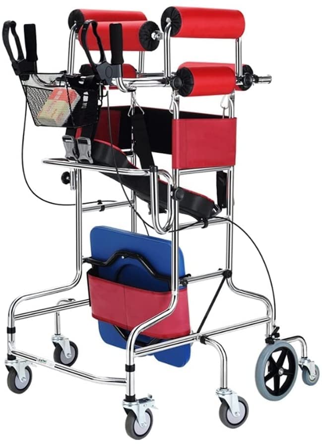 Buy SYALEO Medical Walker 8 Wheeled Walking Frame with Storage Basket ...