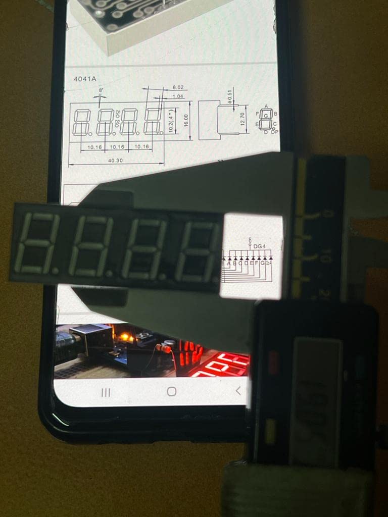 Electrobot 4-Bit 7-Segment 0.56" Red LED Digital Display Tube For DIY ...