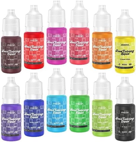 Amazon.com : 24 Color Food Coloring - Concentrated Liquid Cake Food ...