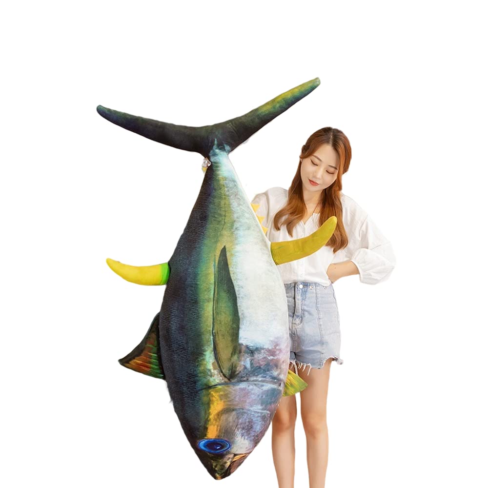 Amazon.com: TONGMAN 20” Realistic Tuna Fish Plush Toy, Super Soft Plush ...