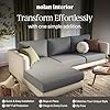Amazon.com: Nolan Interior Magic Sofa Cover - Classic Jacquard Chaise ...