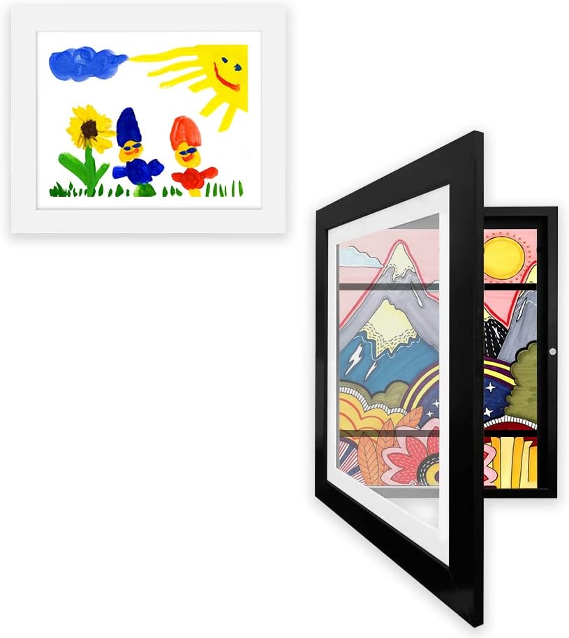 Amazon.com: Mueonsk Art Picture Frames Easily Replaceable, Front ...