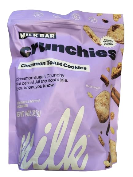 Amazon.com: Milk Bar Crunchies, Cinnamon Toast Cookies, Family Pack 14 ...
