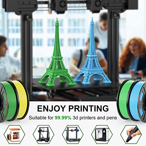 Snapklik.com : 3D Printer Filament Bundle 250g X 4 Spools, PLA Filament ...
