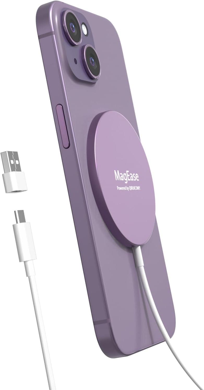 Amazon.com: Magnetic Wireless Charger,MagEase 15W Wireless Charger ...