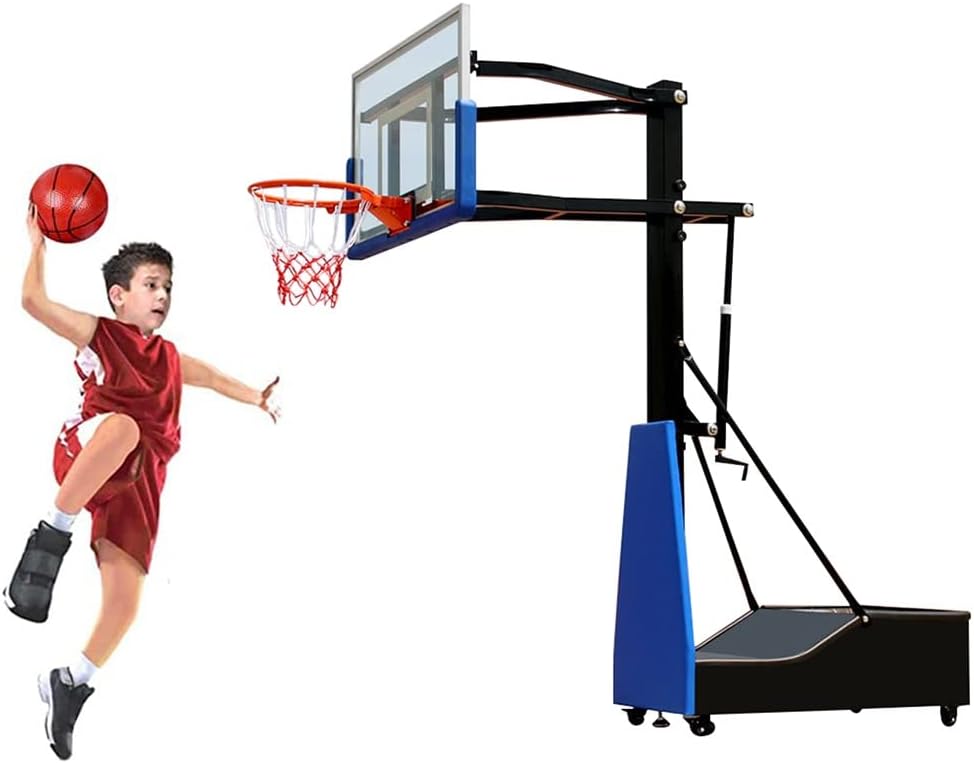 Amazon.com: Outdoor Basketball Hoop with Solid Base, 4.5-10ft ...