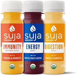 Suja Organic Digestion Shot (60 Pack) with Ginger and Apple Cider ...