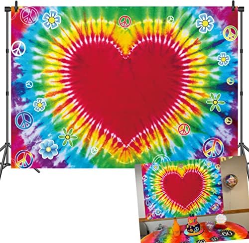 Amazon.com : 60s Hippie Party Backdrop - Throwback 1960s Groovy Hippie ...