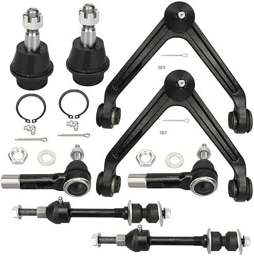 Amazon.com: IRONTEK 8pcs Set Front Suspension Kit Upper Control Arms w ...