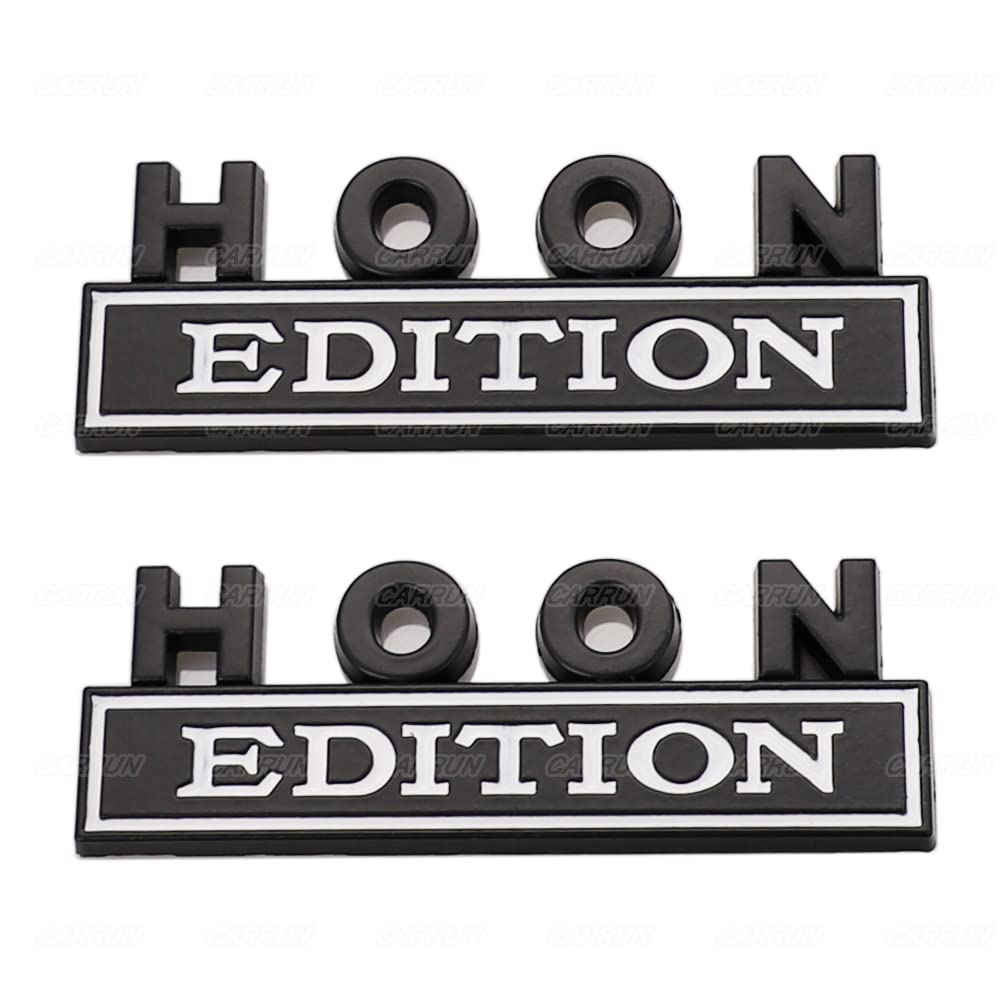 Snapklik.com : 2 Pcs Hoon Edition Emblem Car Side Rear Front Hood Trunk ...