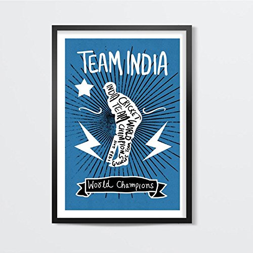 Postergully - Team India World Champions Wall Art Laminated Frame 12 x ...