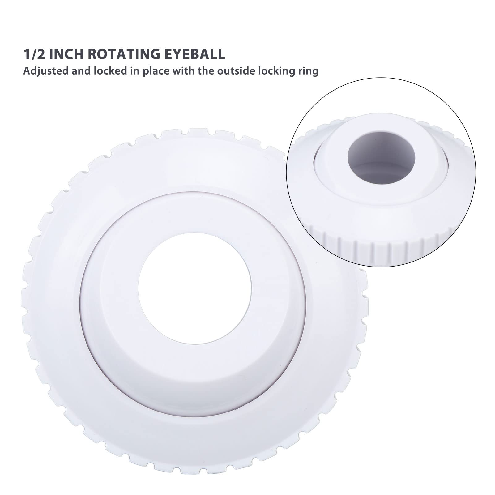 VGEBY 3pcs Pool Jet Nozzles, PVC Adjustable Water Directional Jet ...