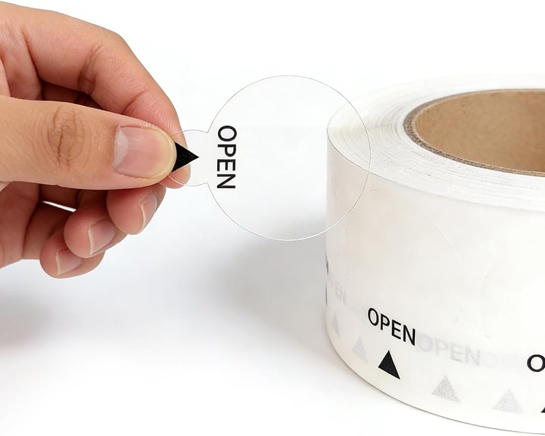Amazon.com : Easy to Remove Clear Round Stickers 500 Pcs, 1-in ...