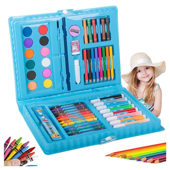 ASTRECA 68 Pcs Color Set/Kit for Kids Drawing & Painting Set/Case Art ...