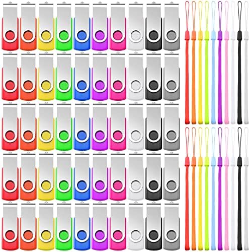 Amazon.com: Aoriher 50 Pack 2GB Flash Drives Bulk USB 2.0 Gig Stick USB ...