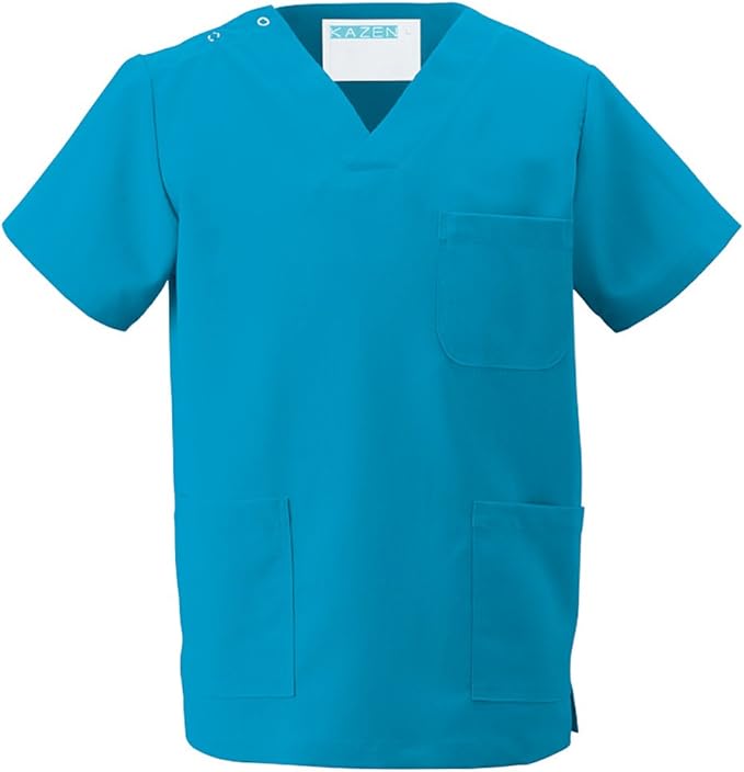 Amazon.co.jp: カゼン KAZEN 133【スクラブ】男女兼用手術衣/オペ着半袖 SS-4L診察衣 : ファッション